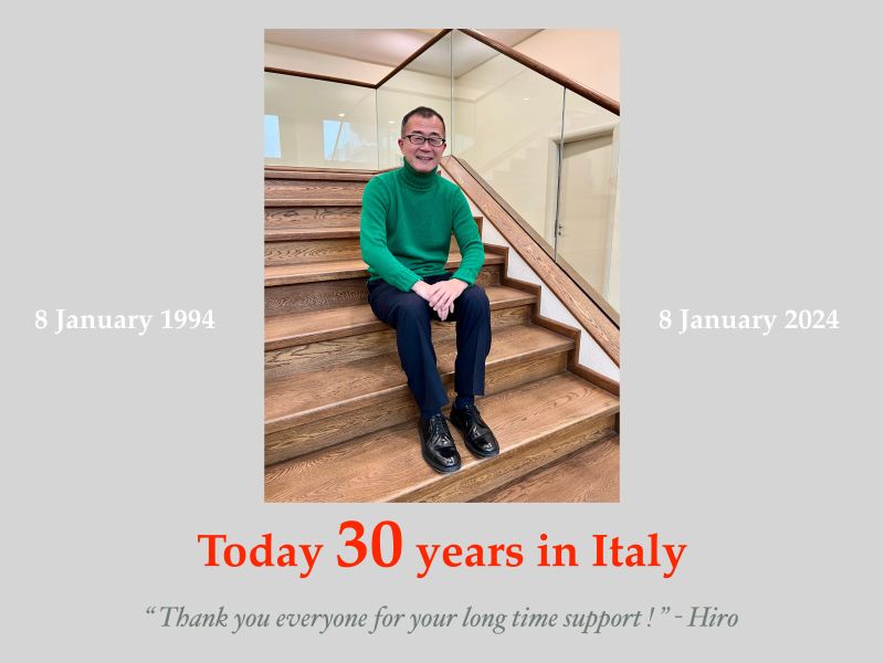 30 years in Italy! - Hiro Yano